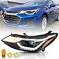 Amazon.com: TUSDAR Fits For 2016 2017 2018 2019 Chevy Cruze Headlight Assembly with LED DRL ...