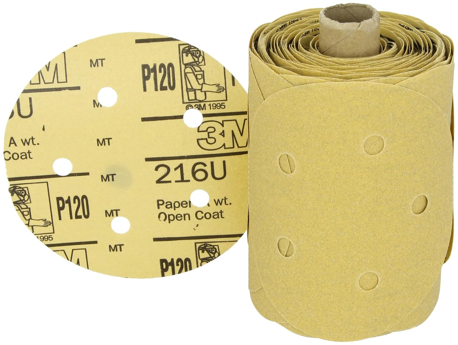 3M Stikit Gold Paper D/F Disc Roll 216U, PSA Attachment, Aluminum Oxide ...