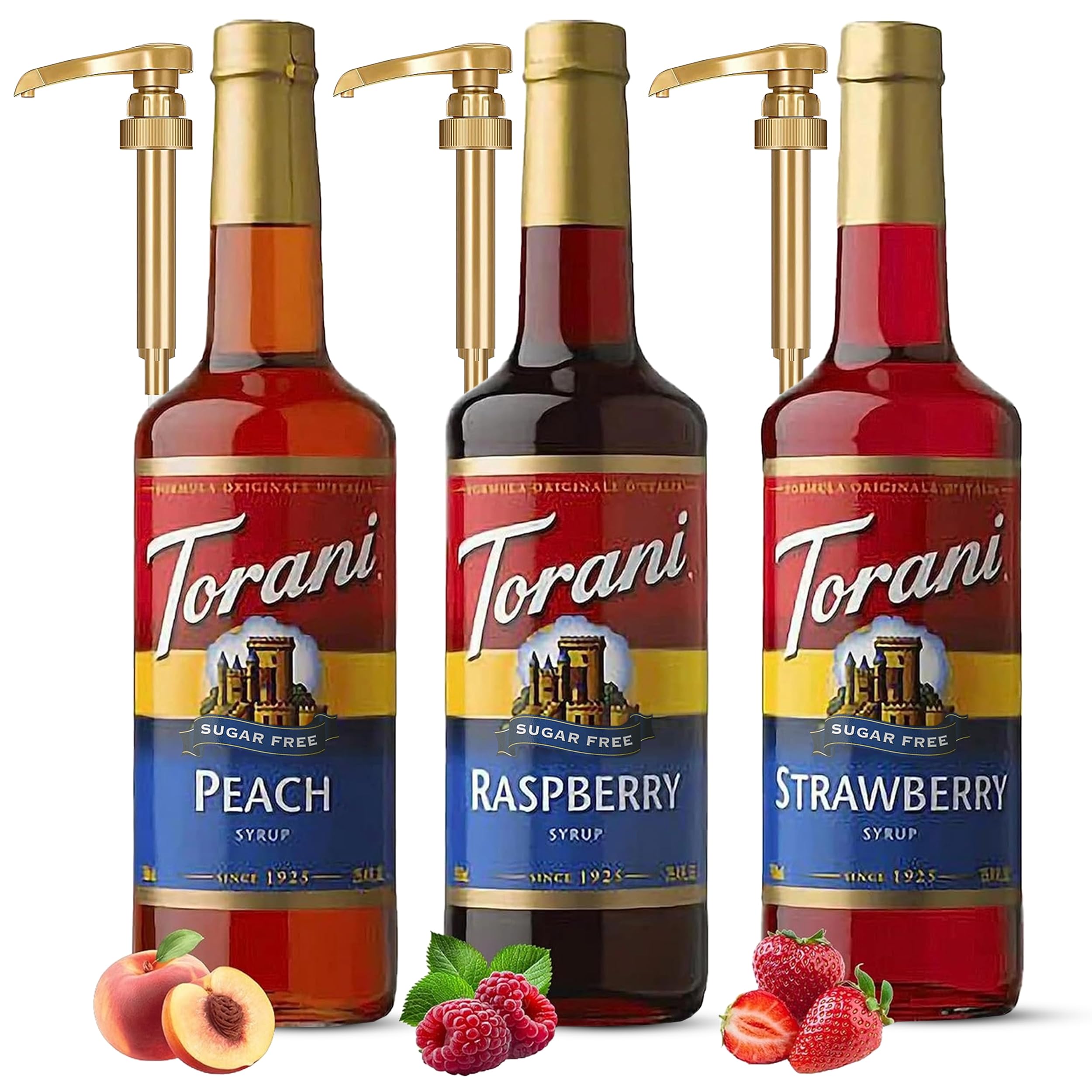 Mua Torani Sugar-Free Syrup Trio - Peach, Strawberry & Raspberry ...