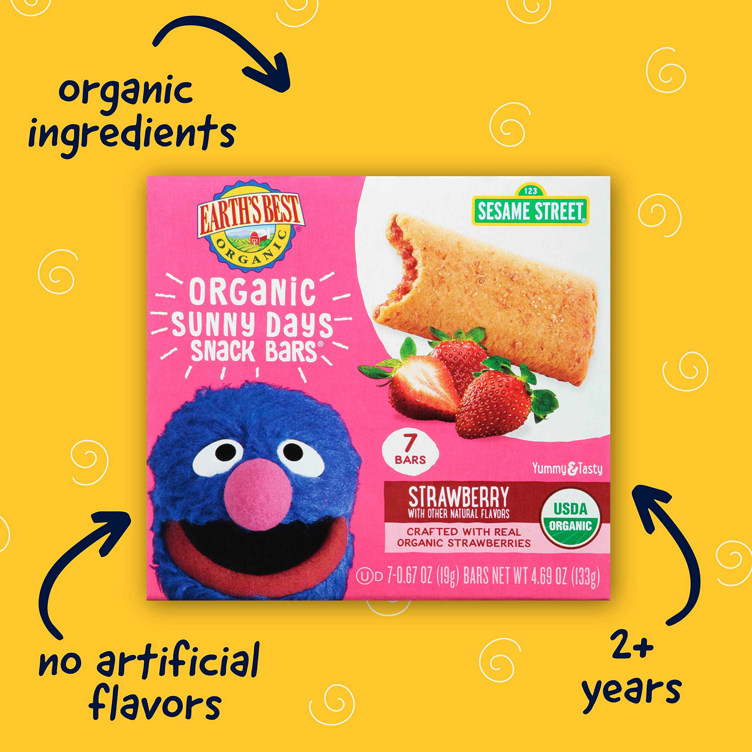 Mua Organic Kids Snacks, Sesame Street Toddler Snacks, Organic Sunny ...