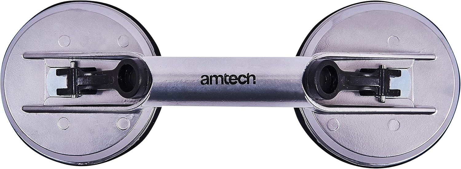 Amtech AM-J1890 Hand Tools, Transparent, 80kg dual cup suction lifter ...