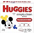 Amazon.com: Huggies Simply Clean Unscented Baby Wipes, 11 Flip-Top ...