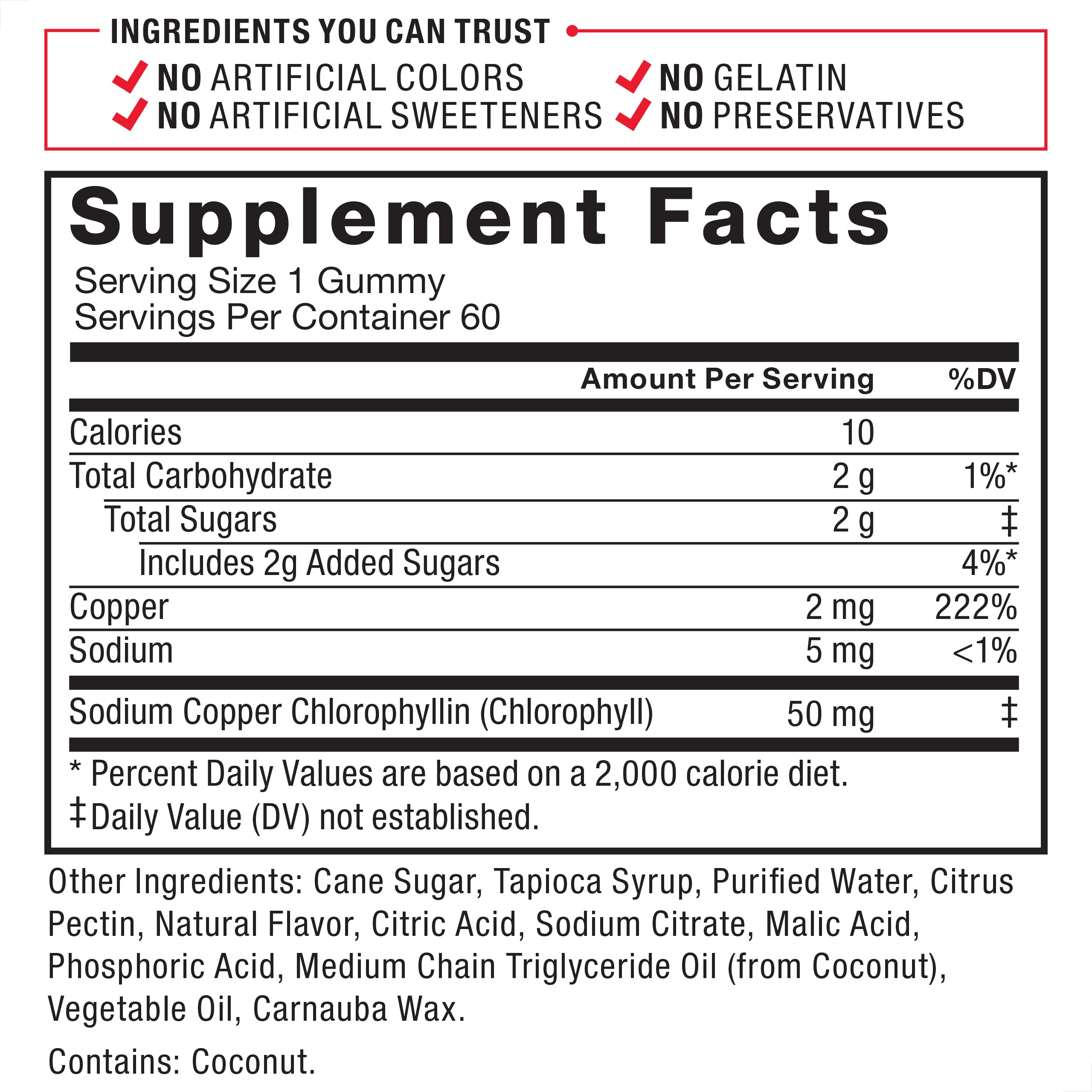 Mua FORCE FACTOR Smarter Greens Chlorophyll Gummies 2-Pack, Support ...