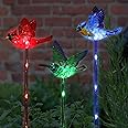 Amazon.com: Exhart Solar WindyWing Garden Stakes (Set of 3) with ...