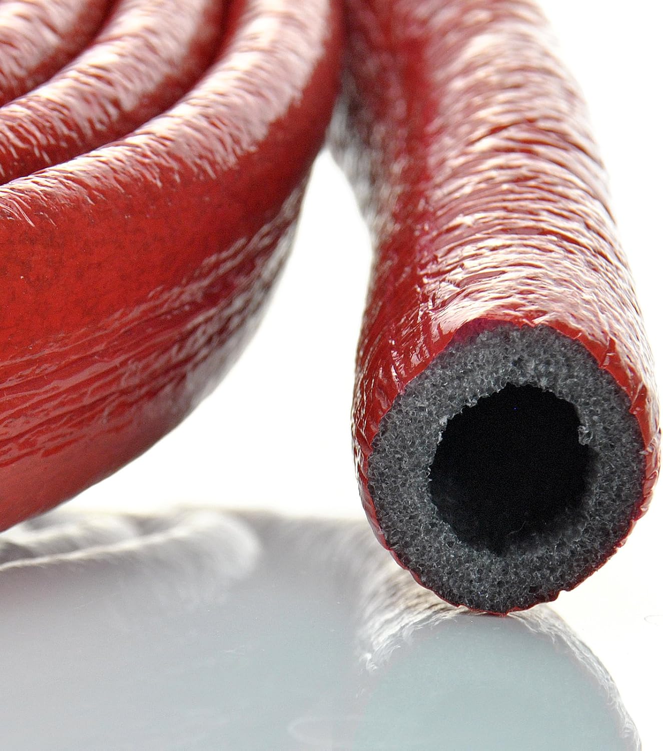 10m RED Pipe Insulation Tube for 18mm Pipe Thermal Lagging Foam for ...
