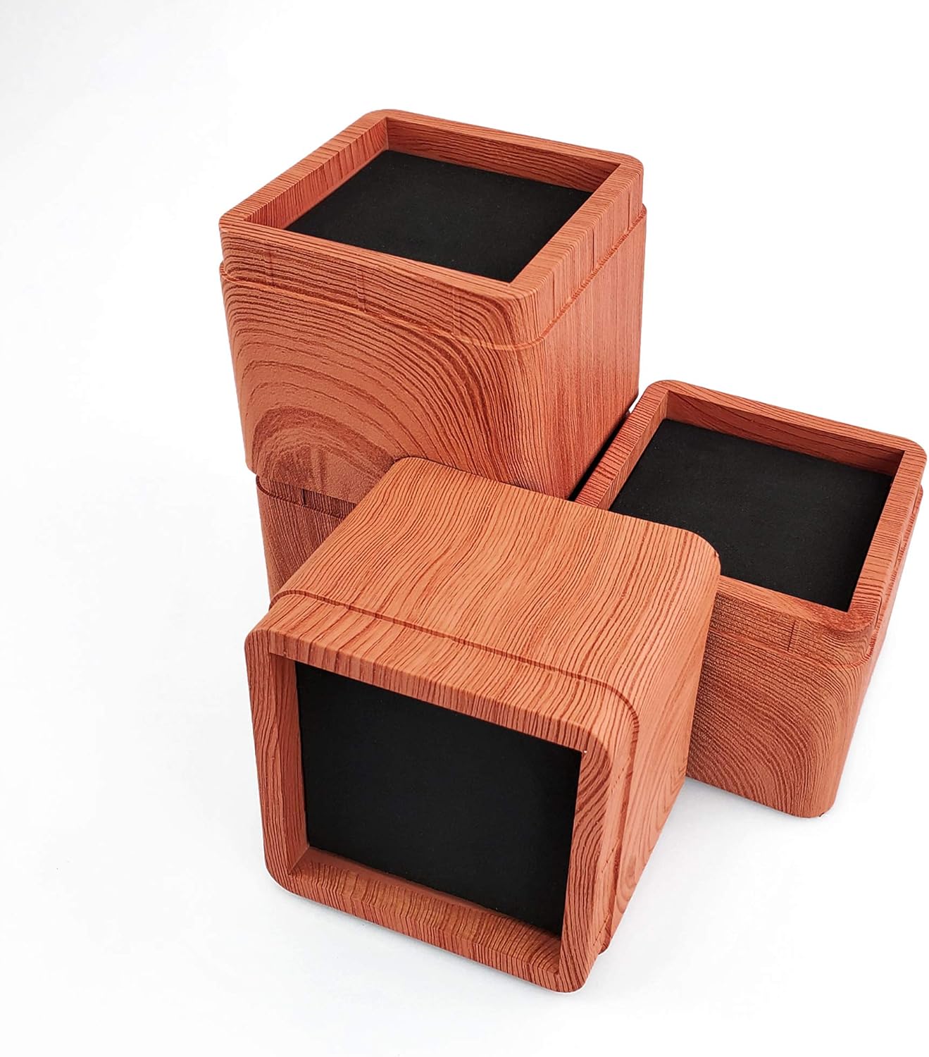 aspeike The New Upgrade 4 Packs 3 INCH Square Bed and Furniture Risers ...