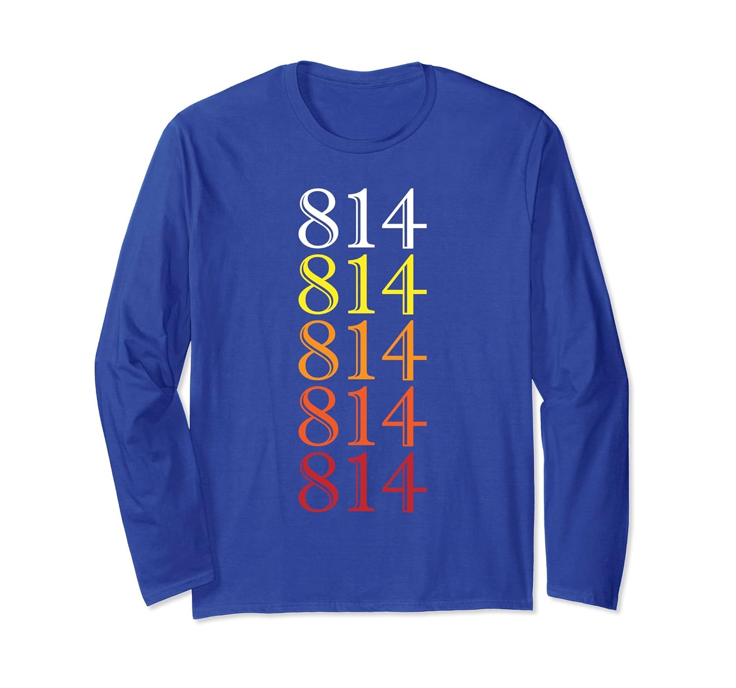814 Area Code Long Sleeve T-Shirt Pennsylvania PA – Tee-4LVS – 4loveshirt