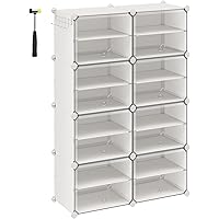 Amazon.com: SONGMICS Shoe Rack, 8 Cubes Shoe Organizer with Doors, 32 ...