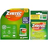 Amazon.com: Zyrtec 24 Hour Allergy Relief Tablets, Individually Wrapped ...