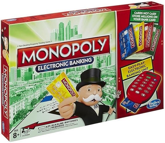 Hasbro Gaming - Monopoly electrónico, Juego de Mesa (versión en inglés ...