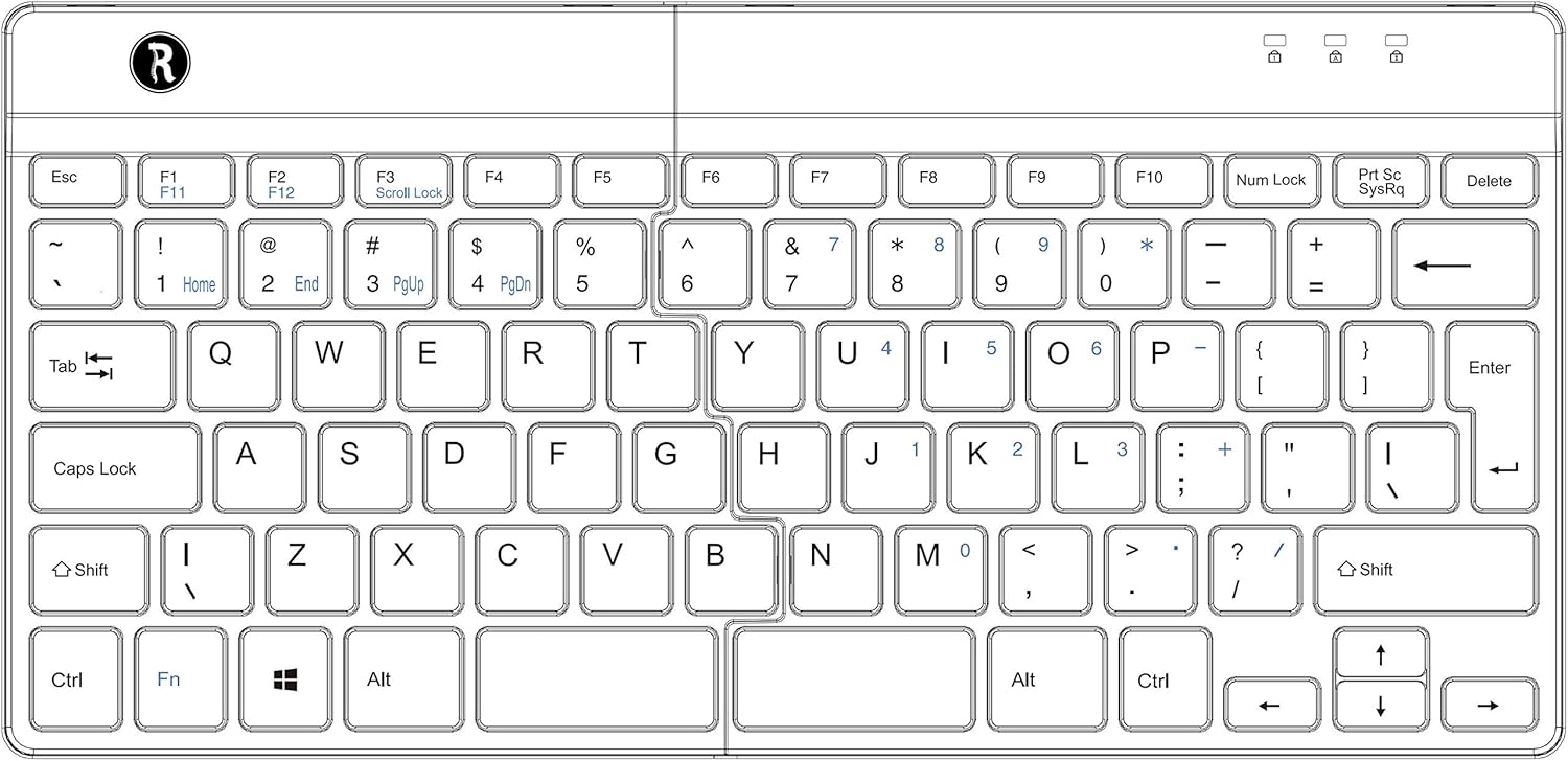 R-Go Split Ergonomic Keyboard, QWERTY (US), black, wired – BigaMart