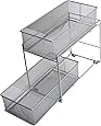 Amazon.com: YBM Home Silver 2 Tier Mesh Sliding Spice and Sauces Basket ...