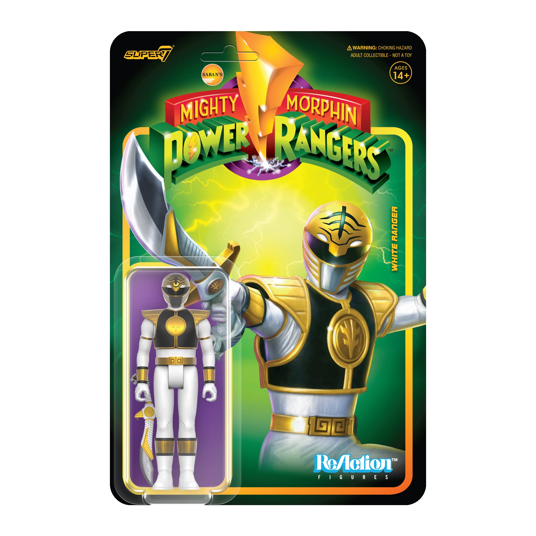 Mua Super7 Mighty Morphin Power Rangers White Ranger - 3.75" Power ...