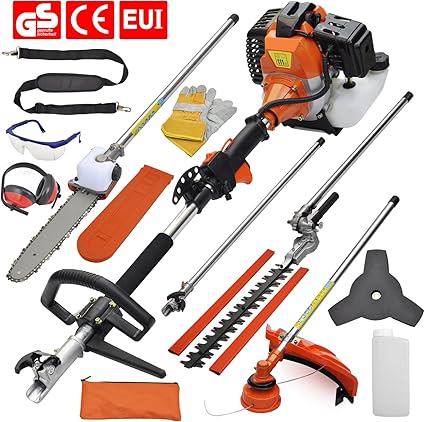 TIMBERPRO 5in1 52CC Petrol Long Reach Multi Function 5 IN 1 Garden Tool ...