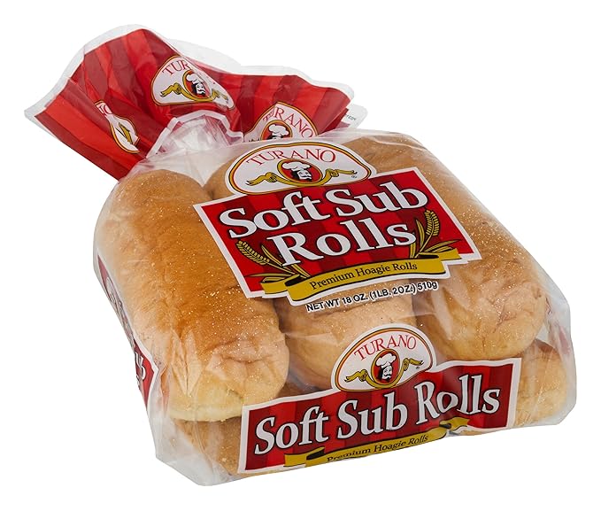 Turano Baking Company Soft Sub Rolls, 18 Ounce: Amazon.com: Grocery ...