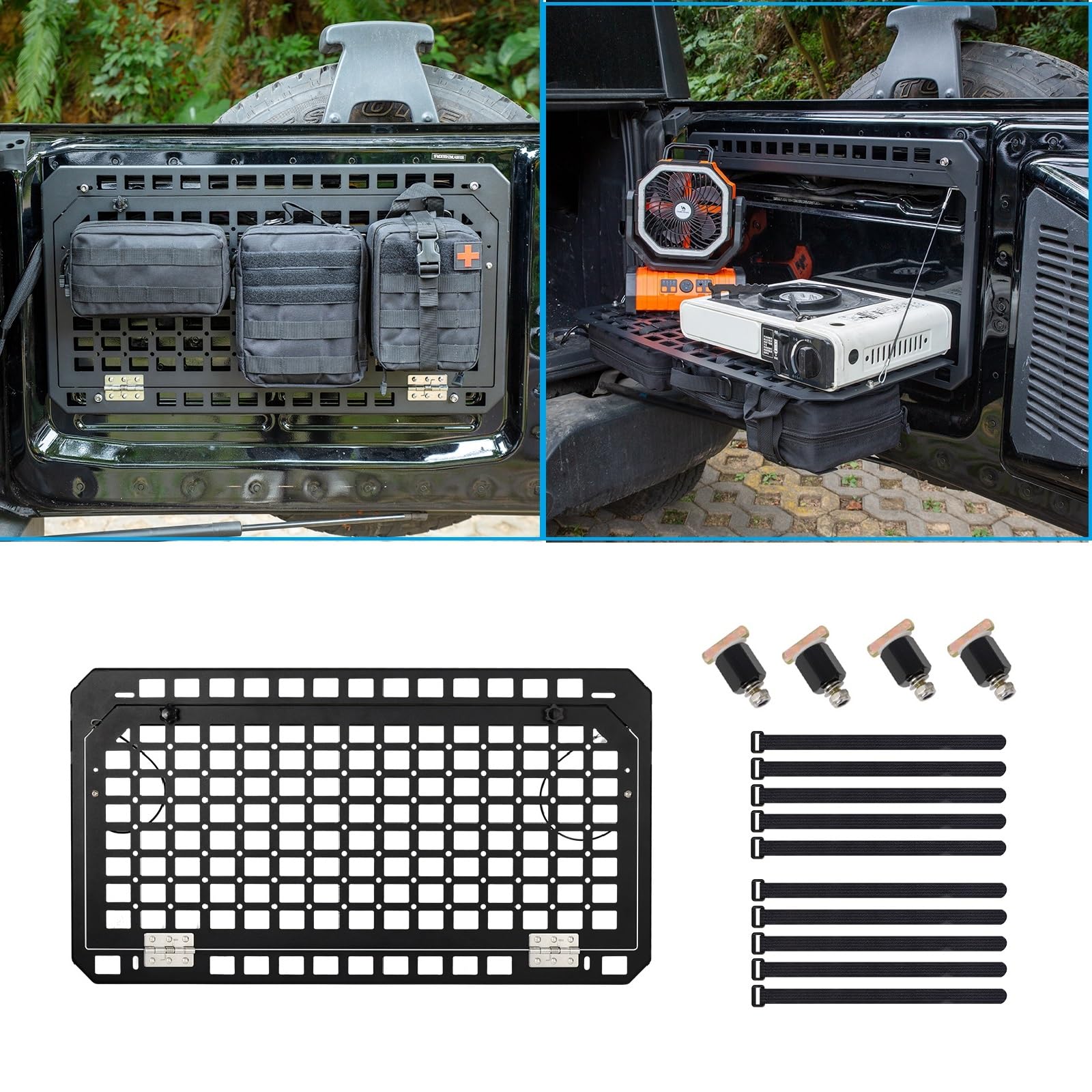 OMU Bronco Tailgate Table Foldable Rear Cargo Shelf,Bronco Tailgate ...