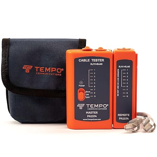 TEMPO PA1574 RJ45 Network Cable Tester | Telephone & Ethernet Cable ...