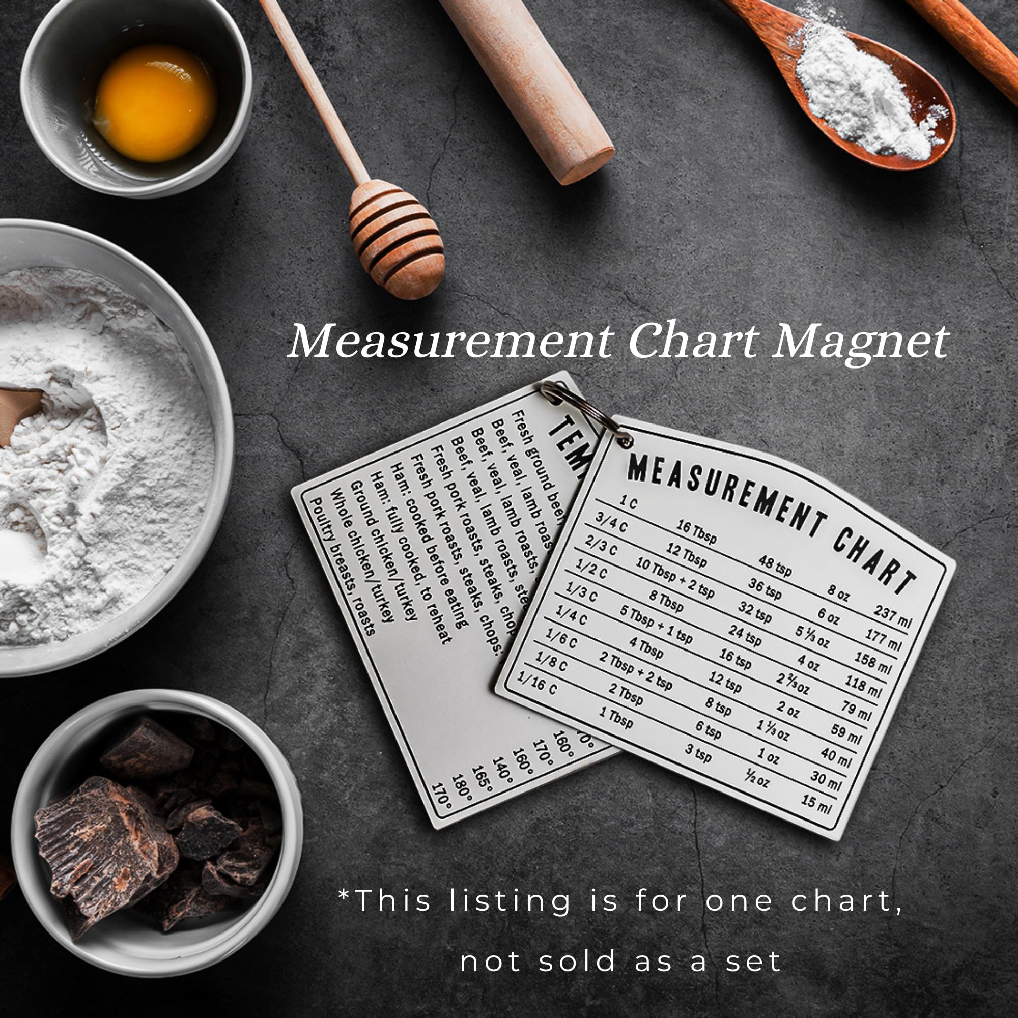 Mua Kitchen Baking Measurement Conversion Chart Magnet | Must Have for ...