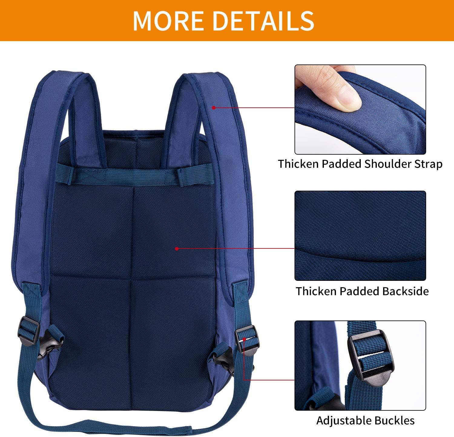 Legs Out Front Pet Dog Carrier Front Chest Backpack, Adjustable Hands ...