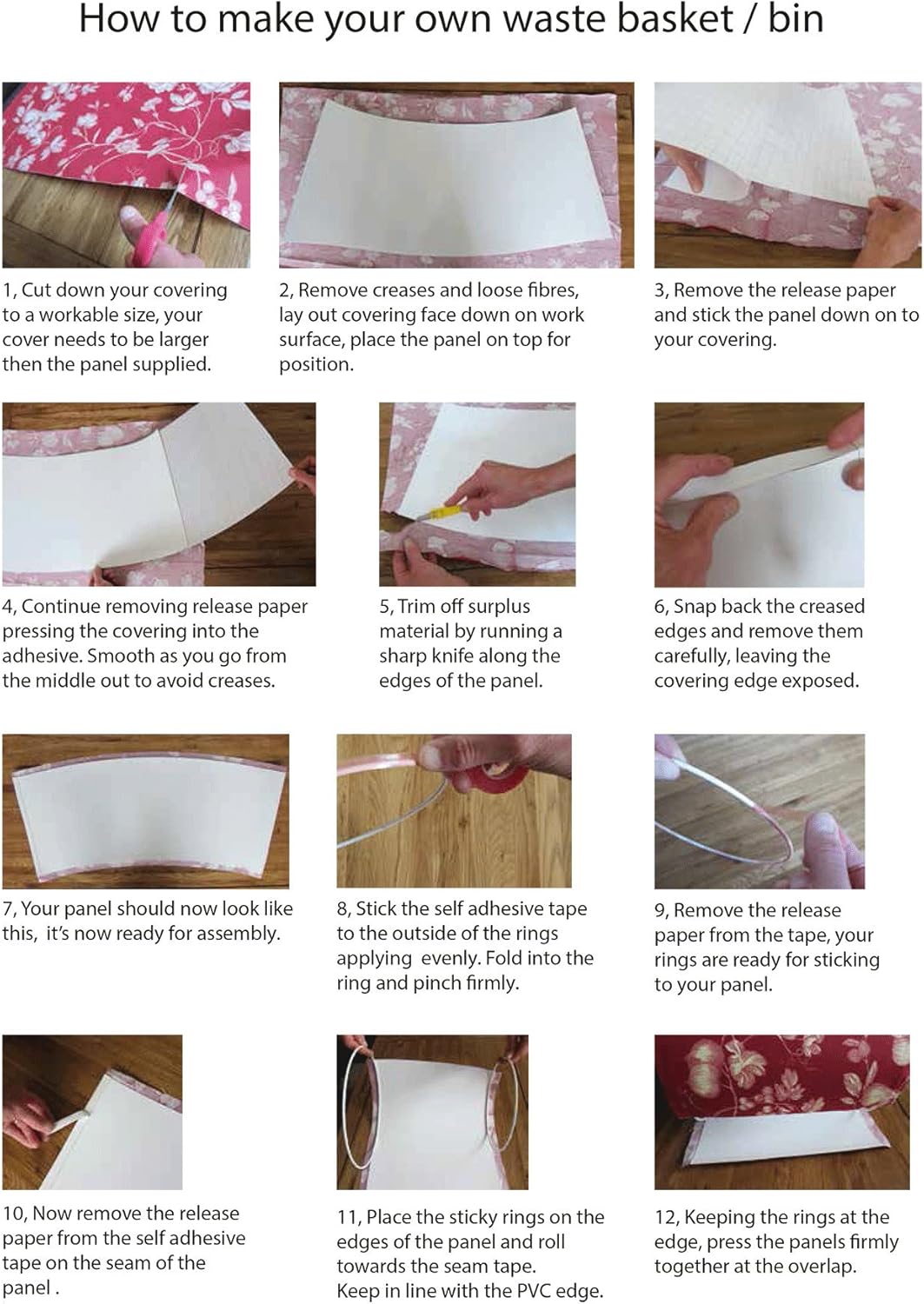 Make your own Waste Paper Basket / Bin Craft Kit – BigaMart