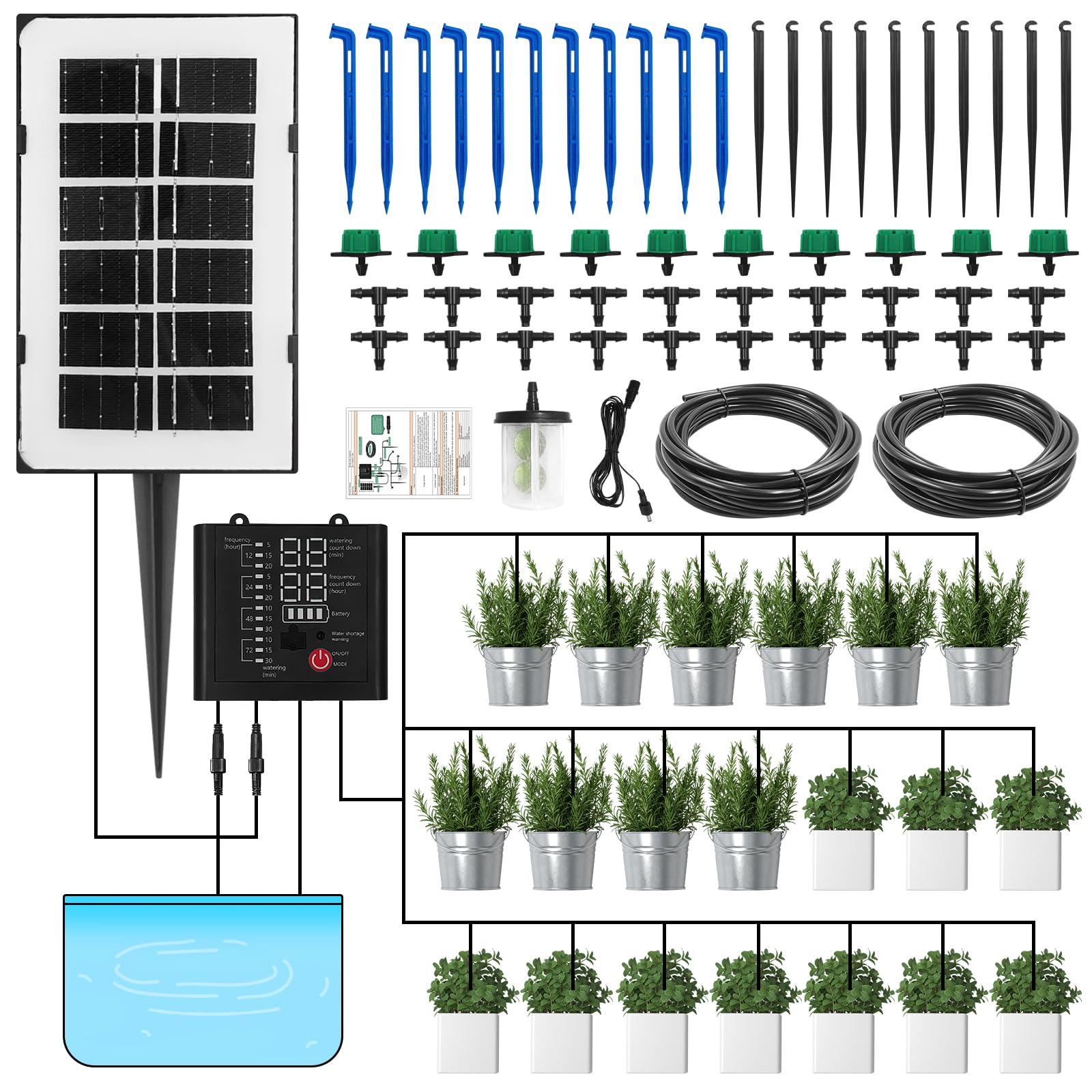 Mua Hitish Drip Irrigation System, Solar Powered Automatic Watering ...