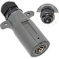 Amazon.com: Oyviny RV 7 Pin Trailer Plug with IP68 Waterproof Seal, Detachable 7 Way Round RV ...
