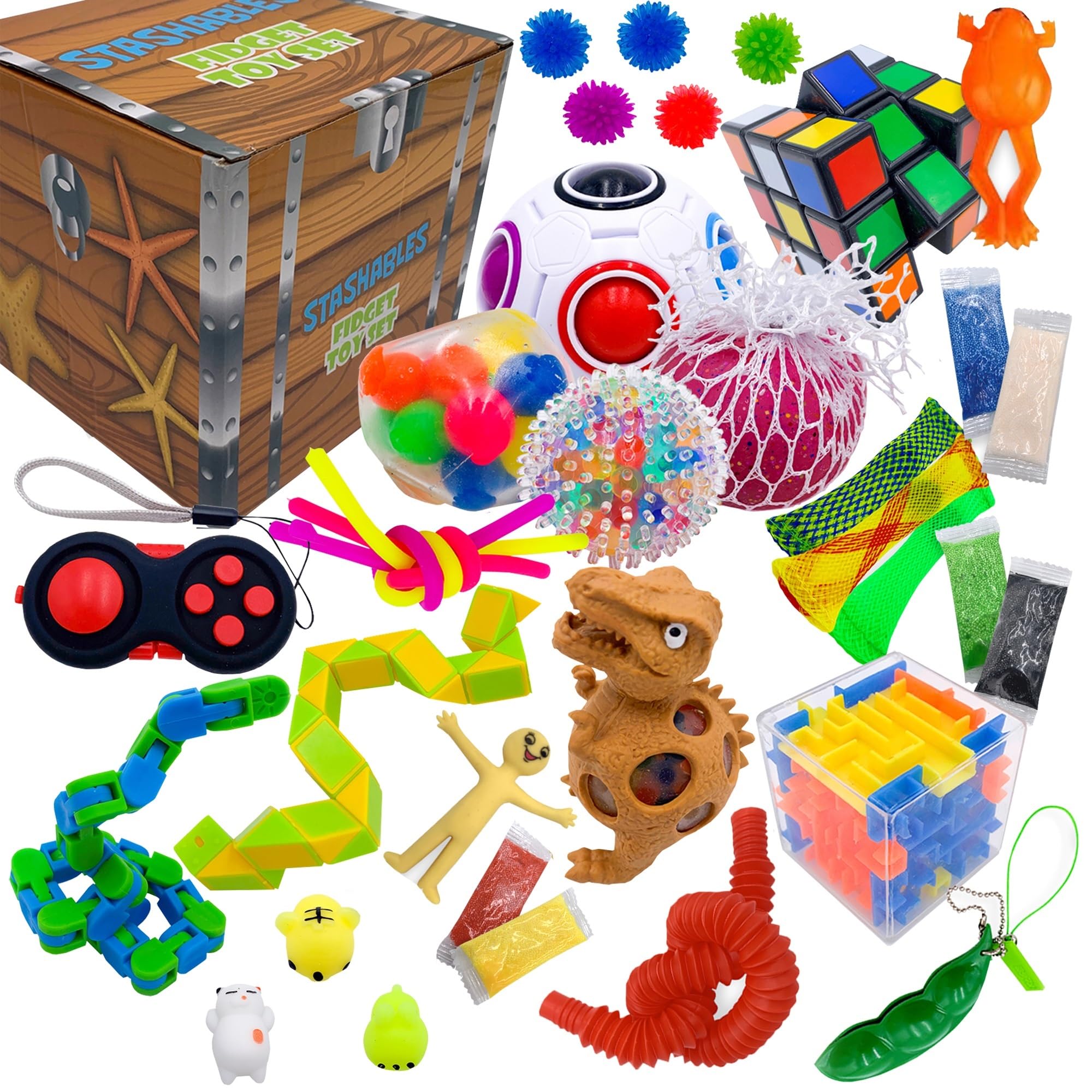 Mua 35-piece sensory fidget toys pack, skill box, stress relief ADHD ...