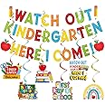 Amazon.com: Watch Out Kindergarten Here I Come Banner, First Day of ...