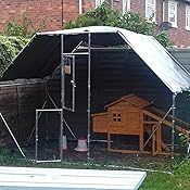 'Feel Good UK Walk in Pet Cage 2 x 3 x 2 Galvanised Pet Run Chicken ...