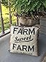 Amazon.com: LINKWELL 18x18 inches Vintage Farmhouse Farm Sweet Farm ...