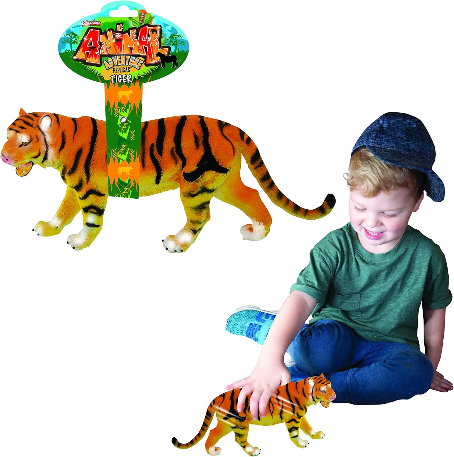 Tiger Toy Animal Adventure Replica Figure by Deluxebase. These large ...