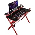 Amazon.com: JJS 48" Home Office Gaming Computer Desk with Removable ...