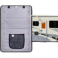 Amazon.com: Living in a Bubble RV Door Window Shade, Foldable Magnetic ...