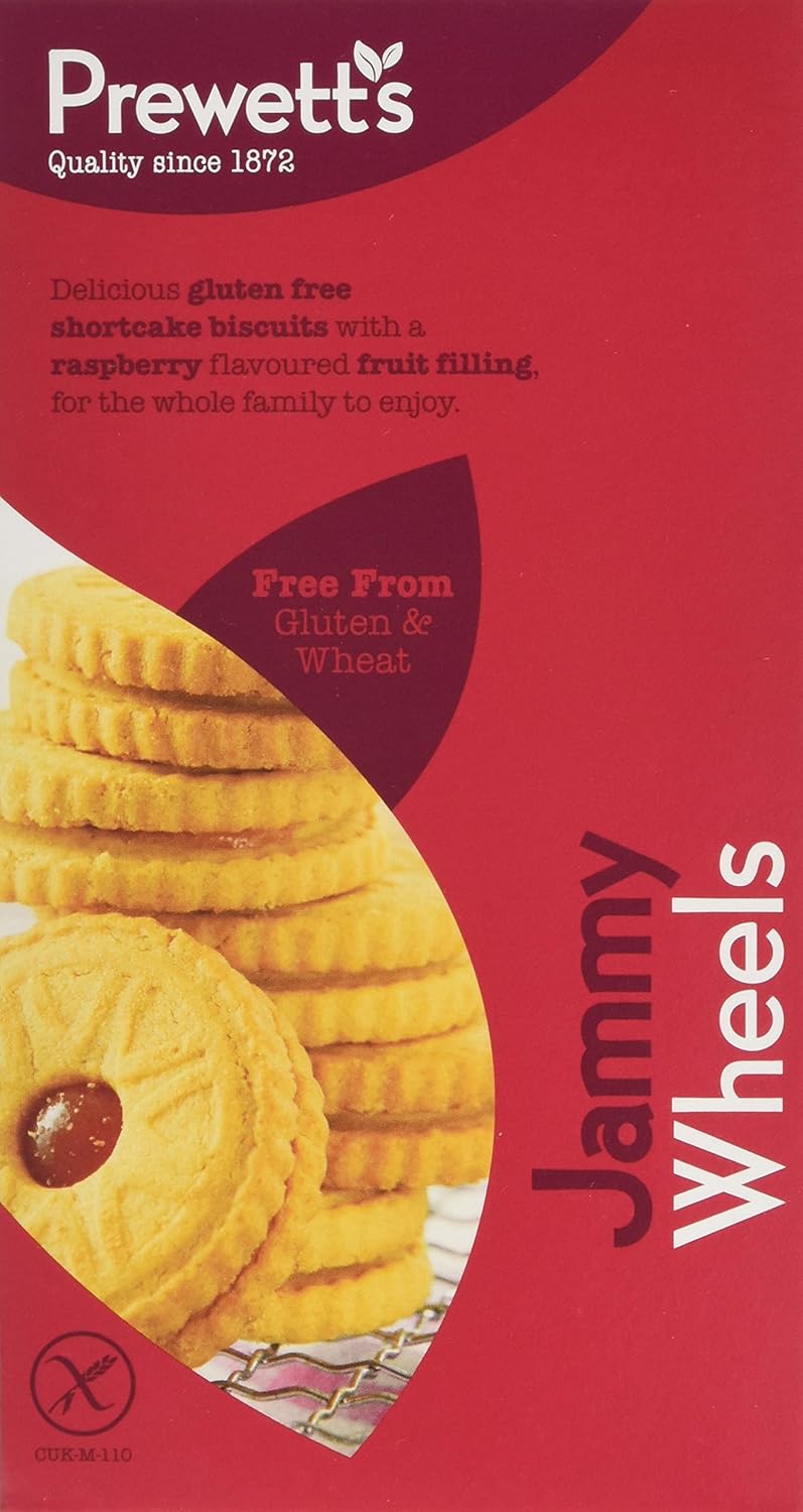 Prewett's Free From Jammy Wheels 160 g (Pack of 8): Amazon.co.uk: Grocery