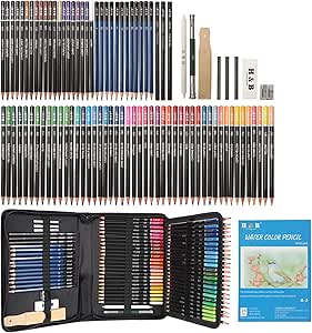 Amazon.com: Sketching and Drawing Colored Pencils Set 96-Pieces,Art ...
