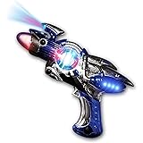 Amazon.com: ArtCreativity Red & Blue Super Spinning Space Toy Gun Set ...
