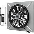 Amazon.com: Crawlspace Ventilation Fan Basements Stainless Steel Vent Fan Window Exhaust Fan ...