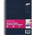 Hilroy Studio Pro Sketchbook, 8-1/2" x 11", 200 Pages/100 Sheets, 50 ...