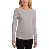 Vapor Apparel Women's V-Neck UPF 50+ Sun Protection Outdoor Performance Long Sleeve T-Shirt at ...