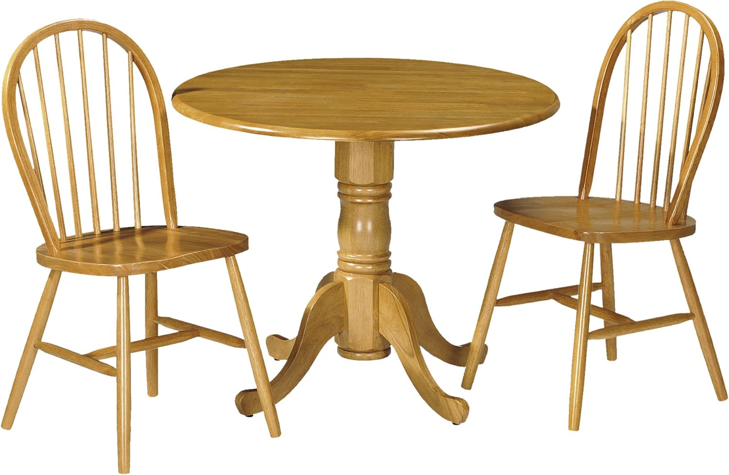 Julian Bowen Dundee Dining Table & 4 Windsor Chairs, Honey – BigaMart