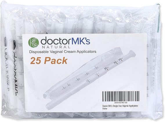 Disposable Vaginal Applicators (25-Pack), Fits Premarin Estrace ...