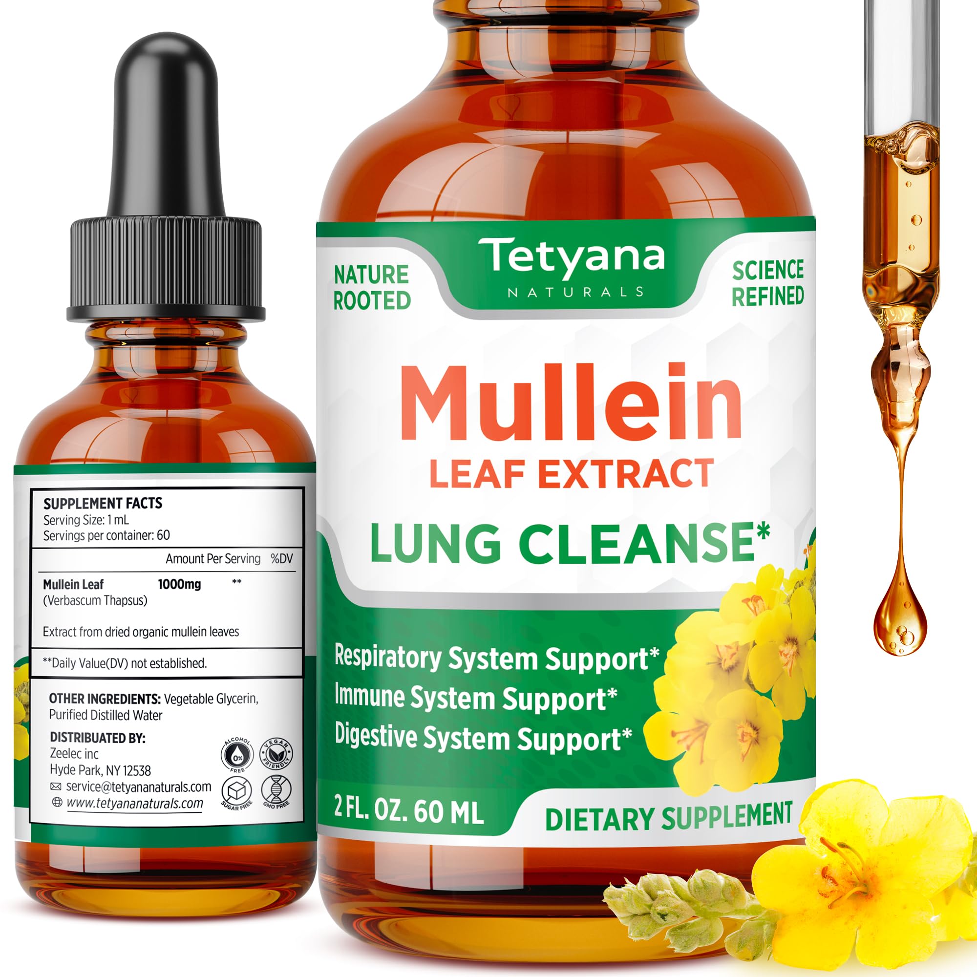 Mua Mullein Drops for Lungs: Mullein Leaf Extract for Lungs - Breathe ...