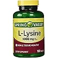 Spring Valley - L-Lysine 1000 mg, 100 Tablets by Spring Valley : Amazon ...