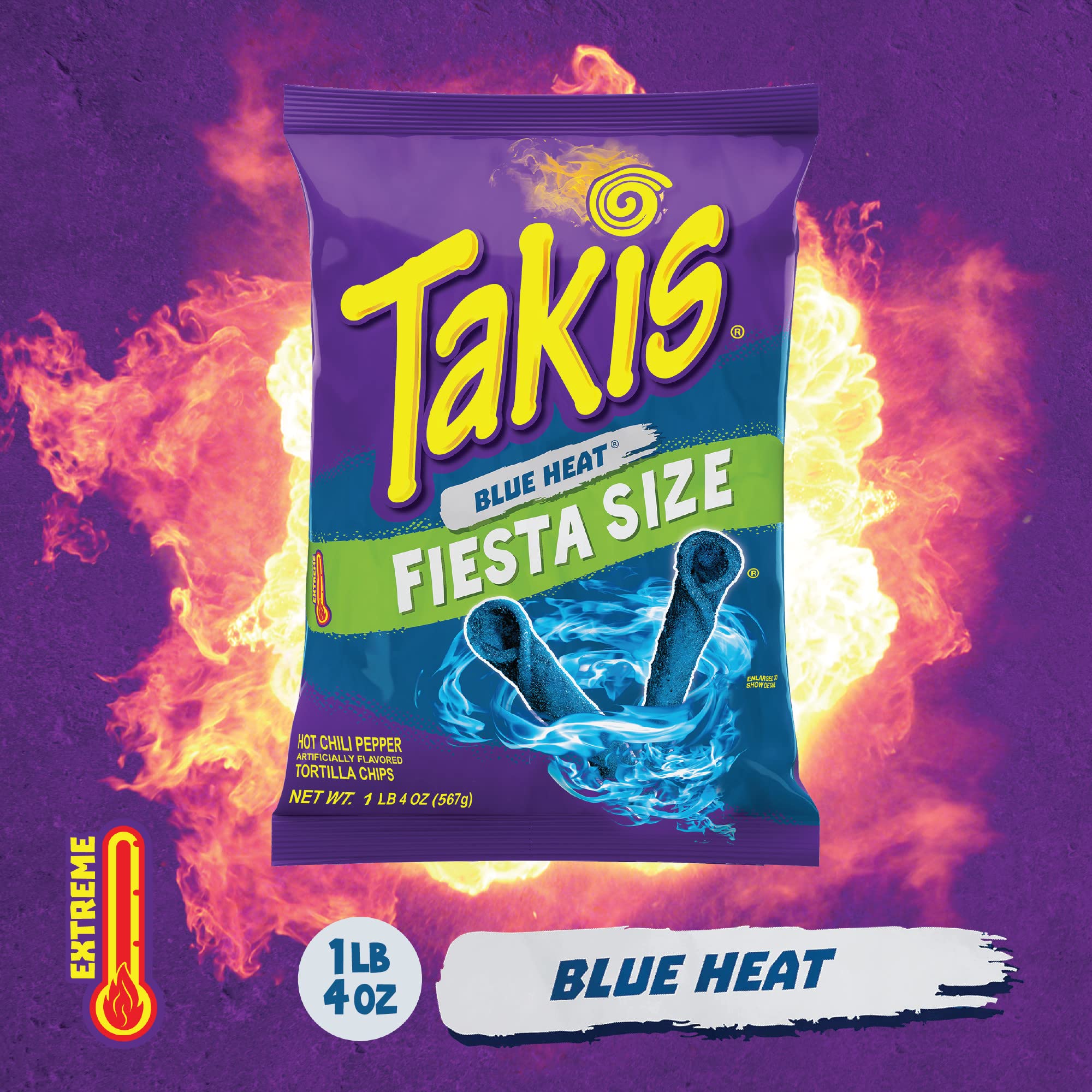 Mua Takis Blue Heat Rolled Tortilla Chips, Hot Chili Pepper ...