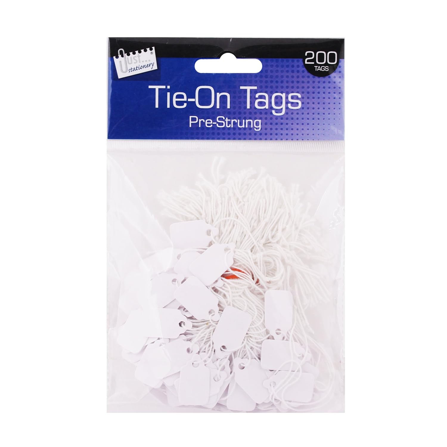 Just stationery 13 x 20 mm Pre Strung Tag (Pack of 200): Amazon.co.uk ...