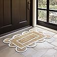 Amazon.com: HOMEMONDE Scalloped Jute Rectangular Rug - Natural Fiber ...