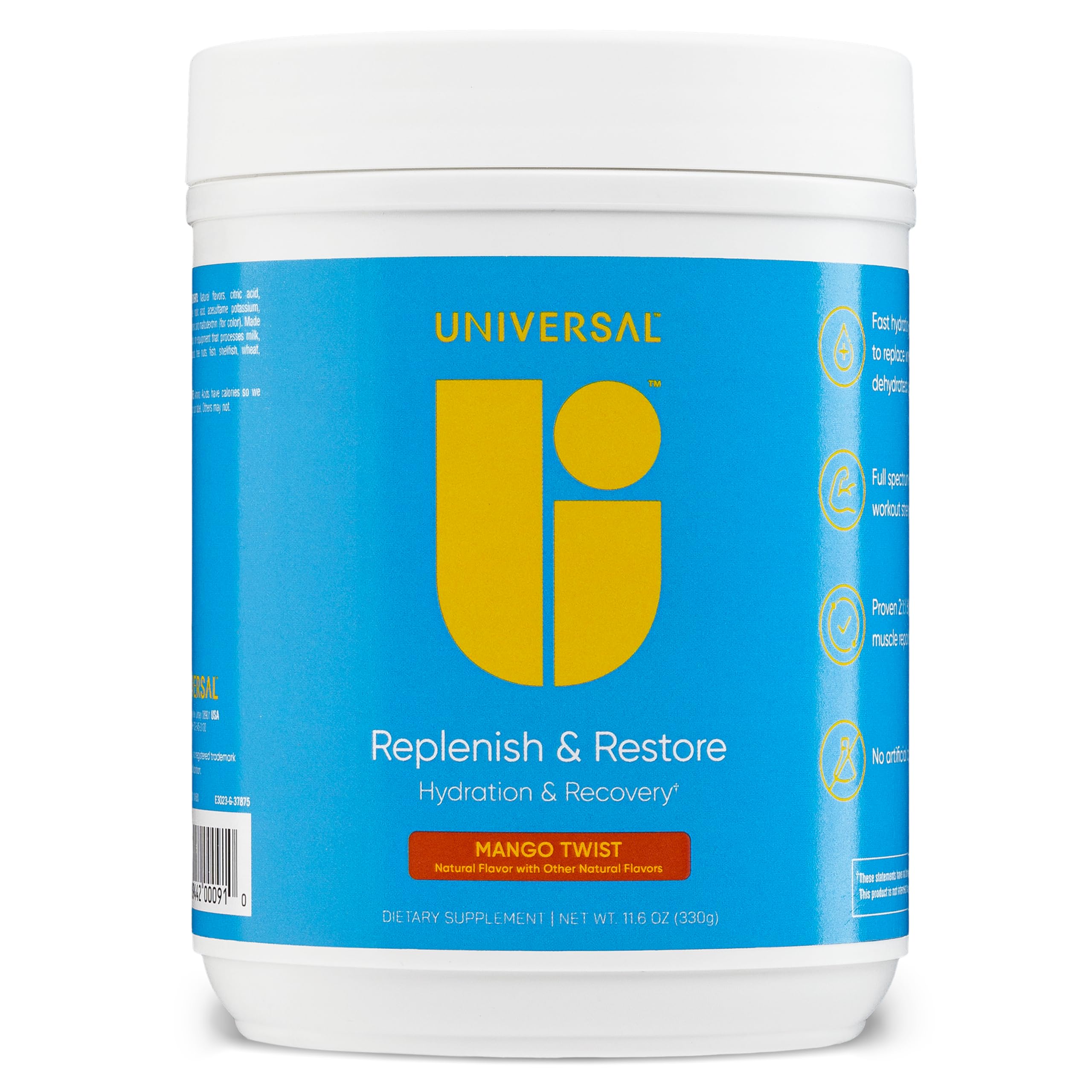 Universal U Replenish & Restore Powder, Hydration & Recovery, Promotes ...