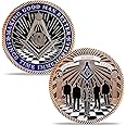 Amazon.com: Masonic Challenge Coin Freemason Challenge Coin Blue Lodge ...
