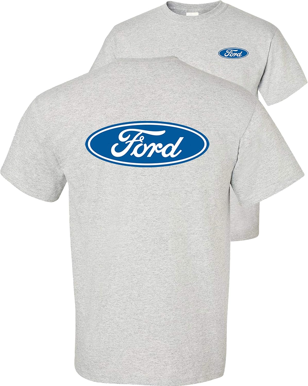 Amazon.com: Blue Ford Logo T-Shirt F&B Adult Unisex: Clothing