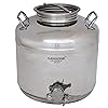 Sansone Stainless Steel Syrup Dispenser with Spigot, 3.96 Gallon jug ...
